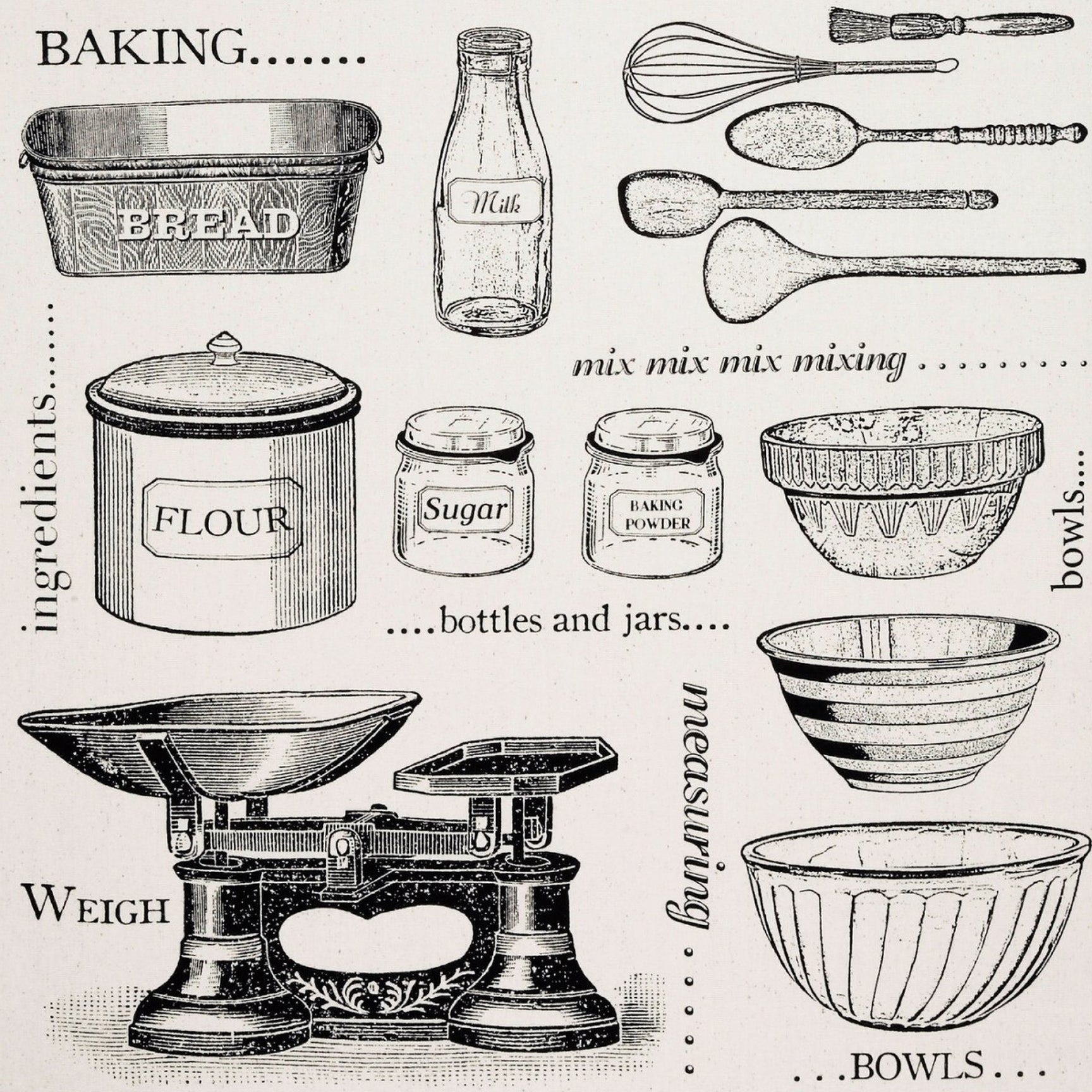 Baking Cotton Tea Towel in Beige – Ulster Weavers
