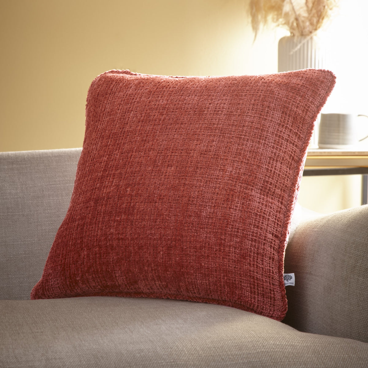 Alba Cushion in Terracotta 43 x 43cm – Ulster Weavers