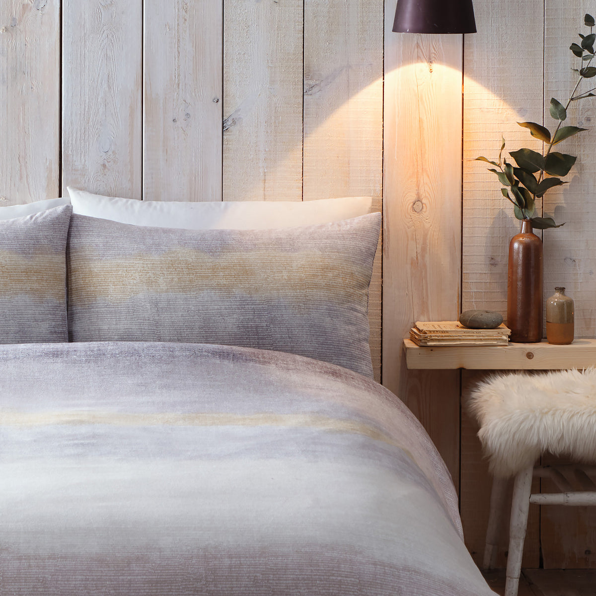Anson Stripe Duvet Cover Set by Appletree Hygge in Grey – Ulster Weavers