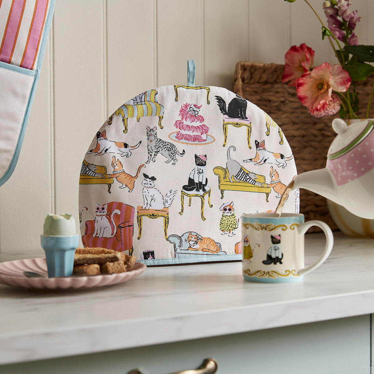 Cool Cats Tea Cosy in Multicolour – Ulster Weavers