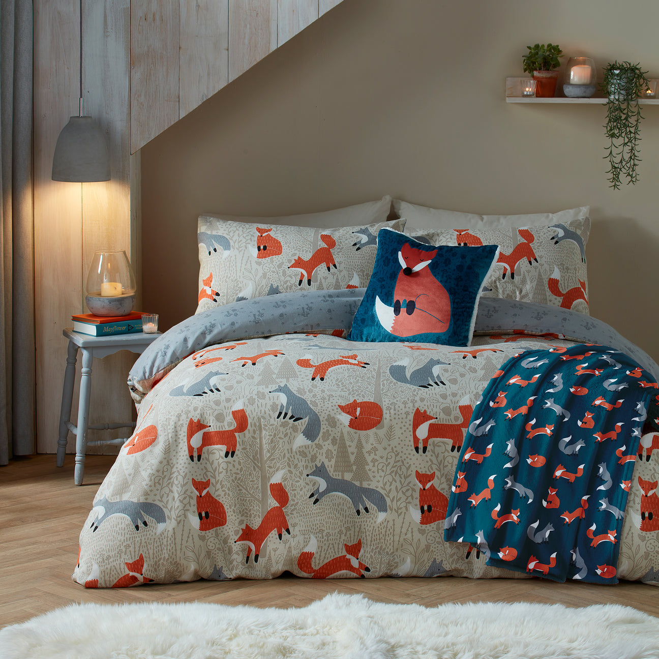Foraging Fox Duvet Cover Set in Natural – Ulster Weavers