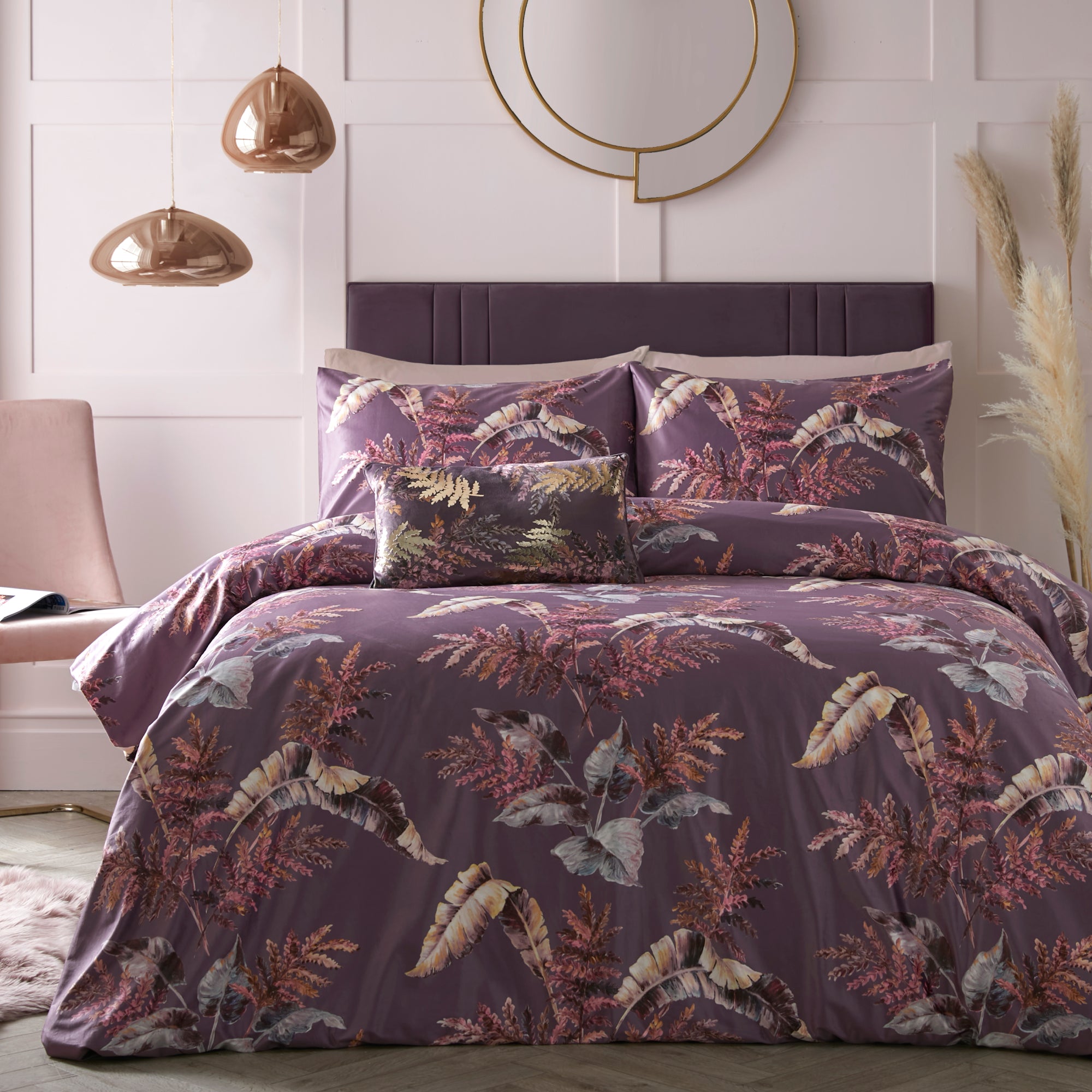 Mauve duvet cover store