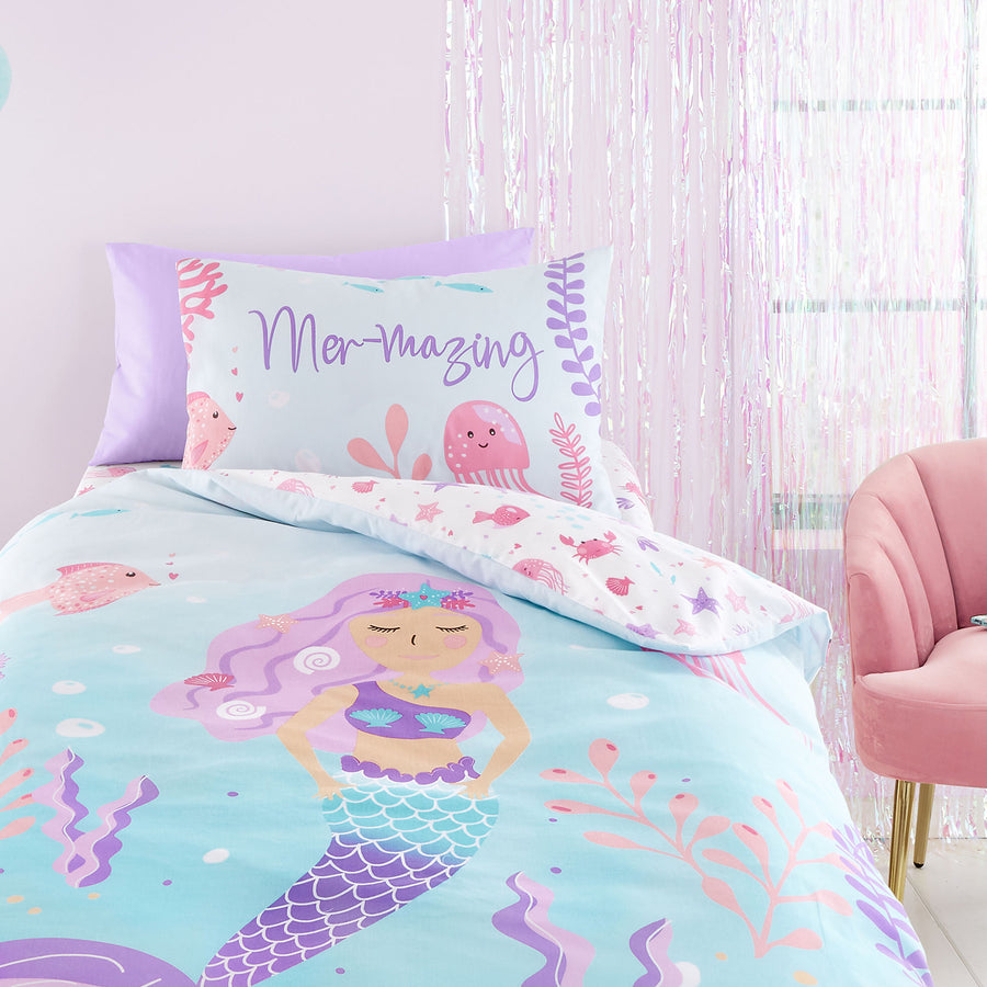 Mermaid Vibes Duvet Cover Set in Aqua – Ulster Weavers