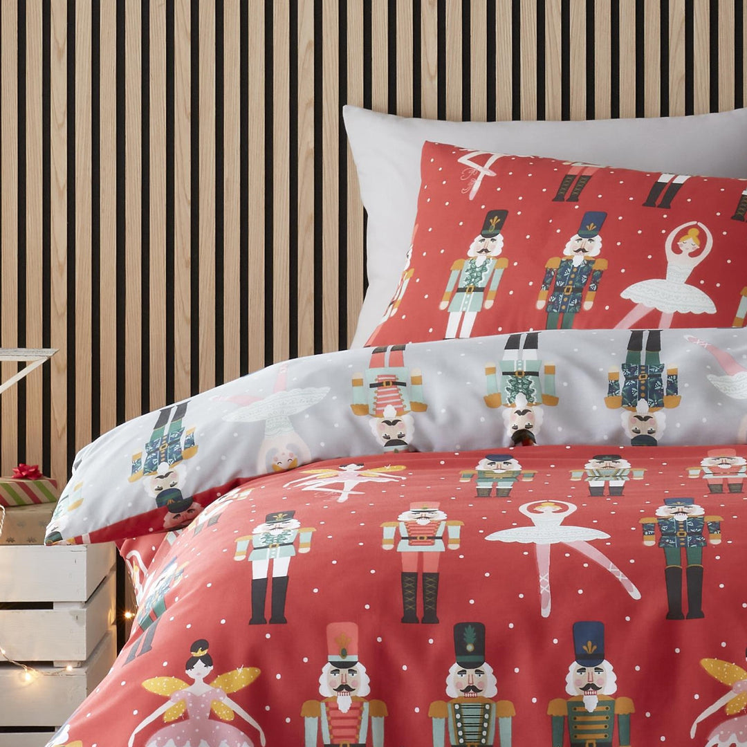 Nutcracker Christmas Duvet Cover Set in Red – Ulster Weavers