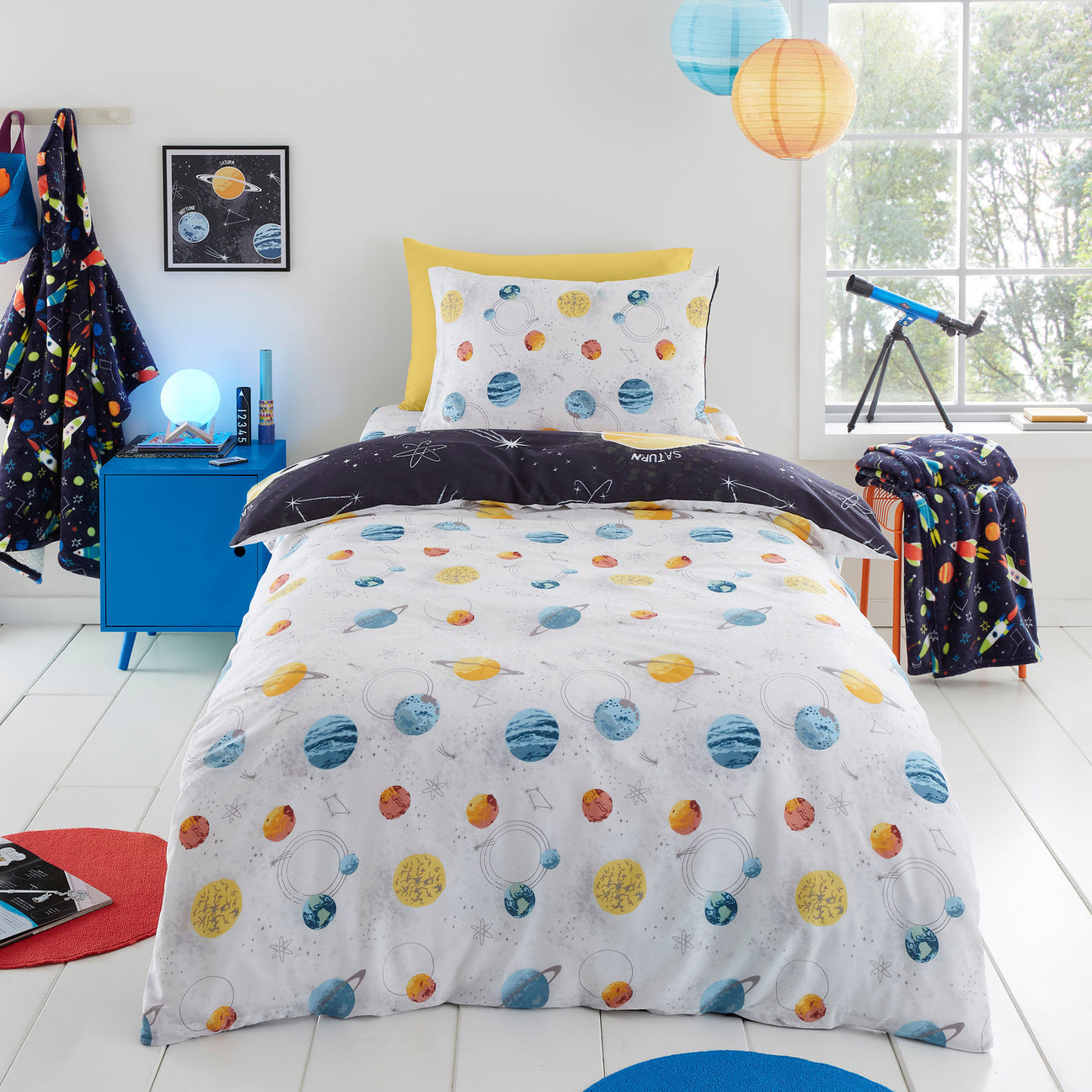 Outer Space Duvet Cover Set by Bedlam in Black – Ulster Weavers