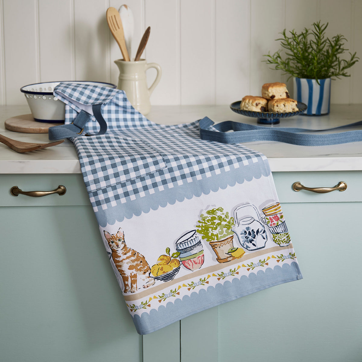 Pantry Cats Cotton Apron in Multicolour – Ulster Weavers