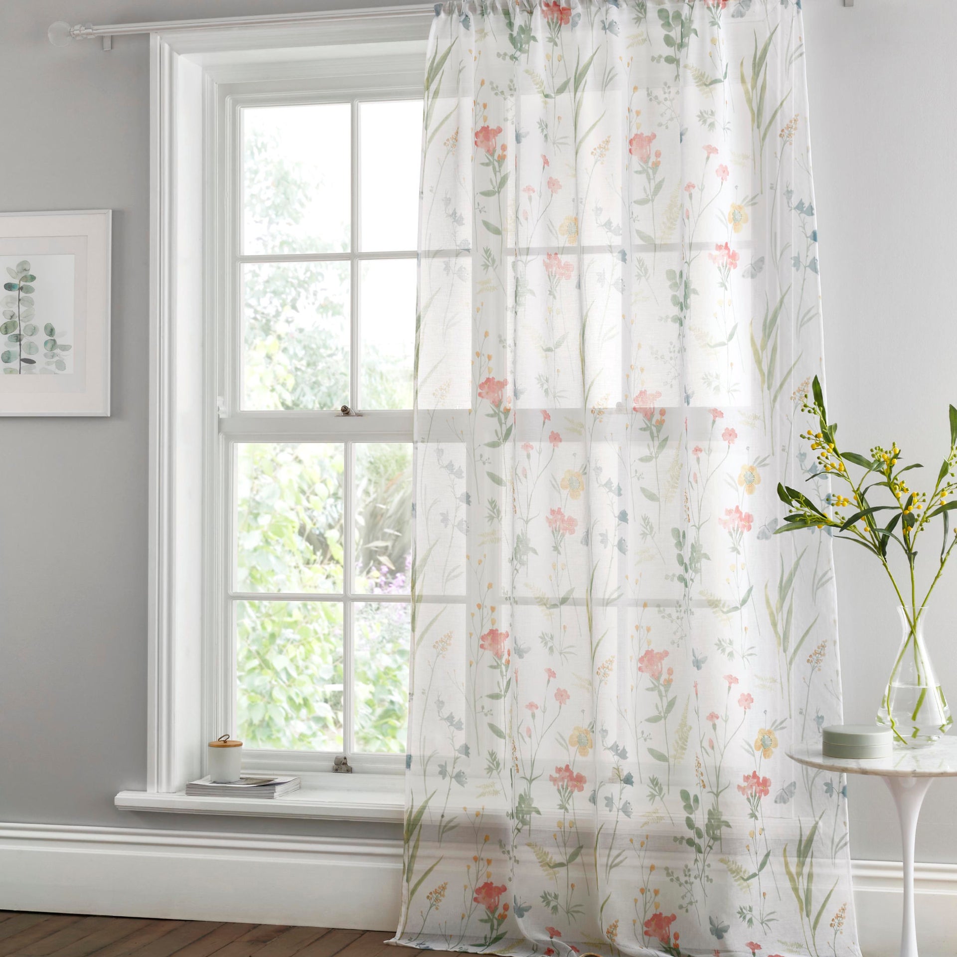 Spring Glade Voile Panel in Multicolour – Ulster Weavers