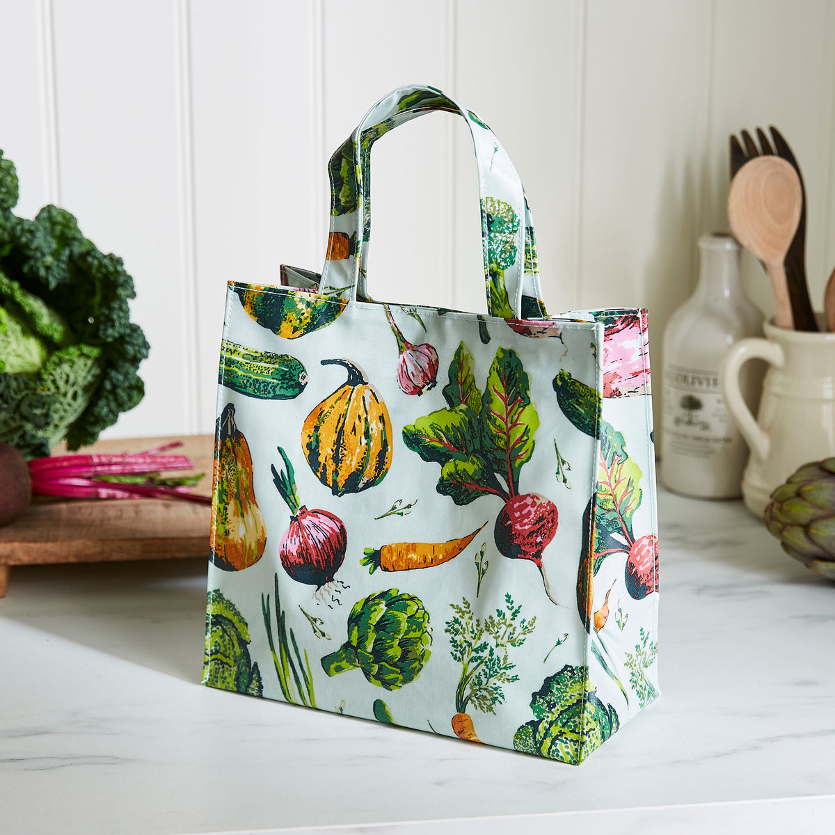 Ulster Weavers Vegetable Medley PVC Coated Tote Bag Small in Multi