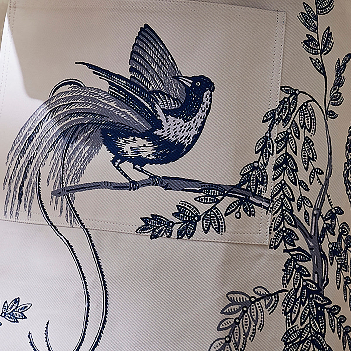 Willow Toile Cotton Apron in Blue – Ulster Weavers