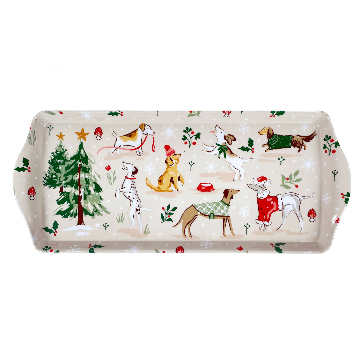 Winter Walkies Small Serving Tray in Beige – Ulster Weavers