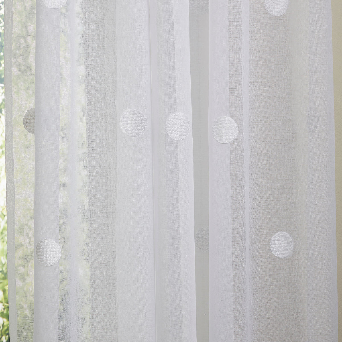 Zara Voile Panel in White – Ulster Weavers