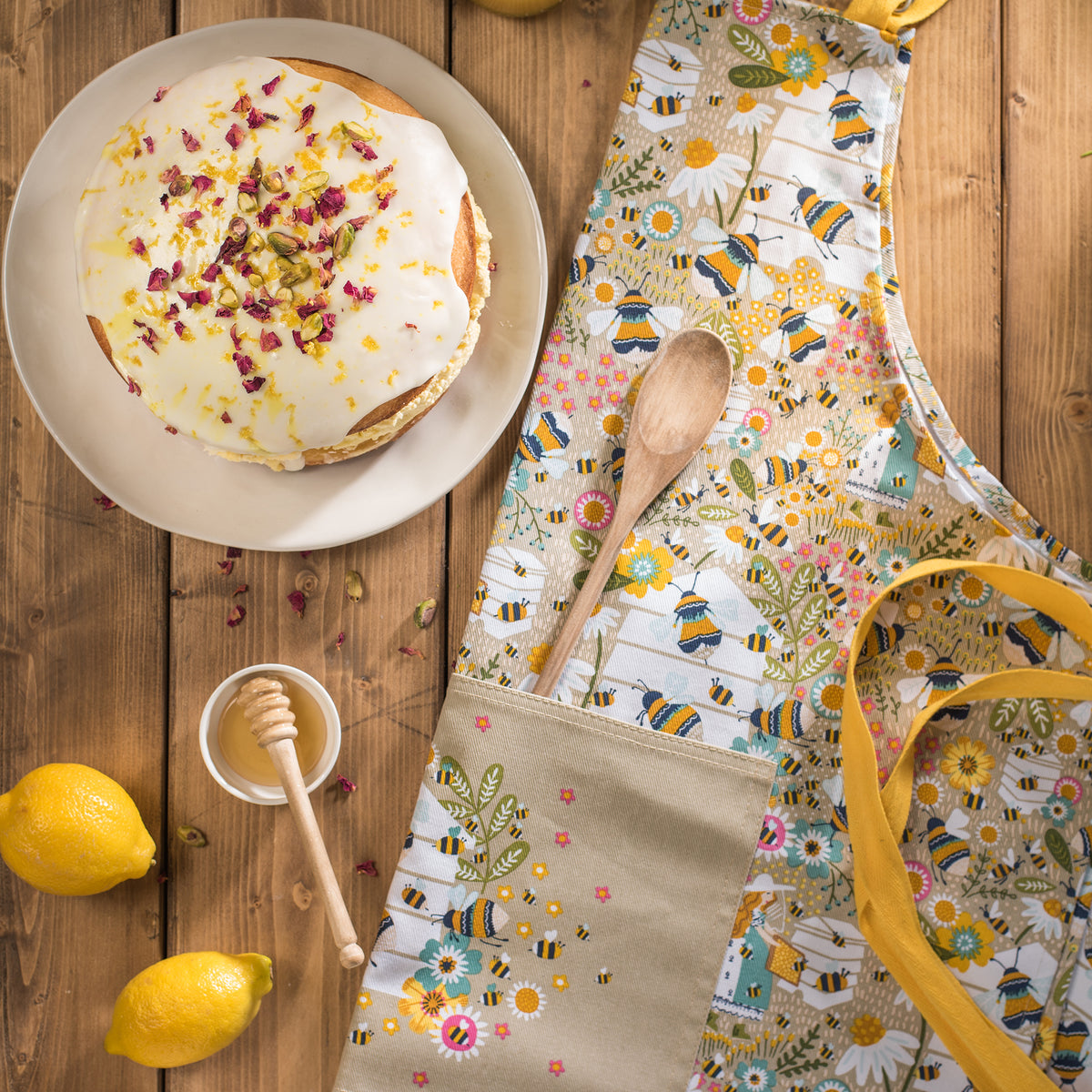 Bee Keeper Cotton Apron in Natural – Ulster Weavers
