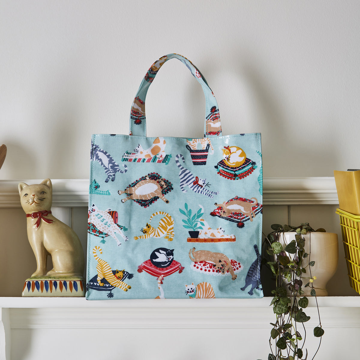 Kitty Cats PVC Bag Small in Blue – Ulster Weavers