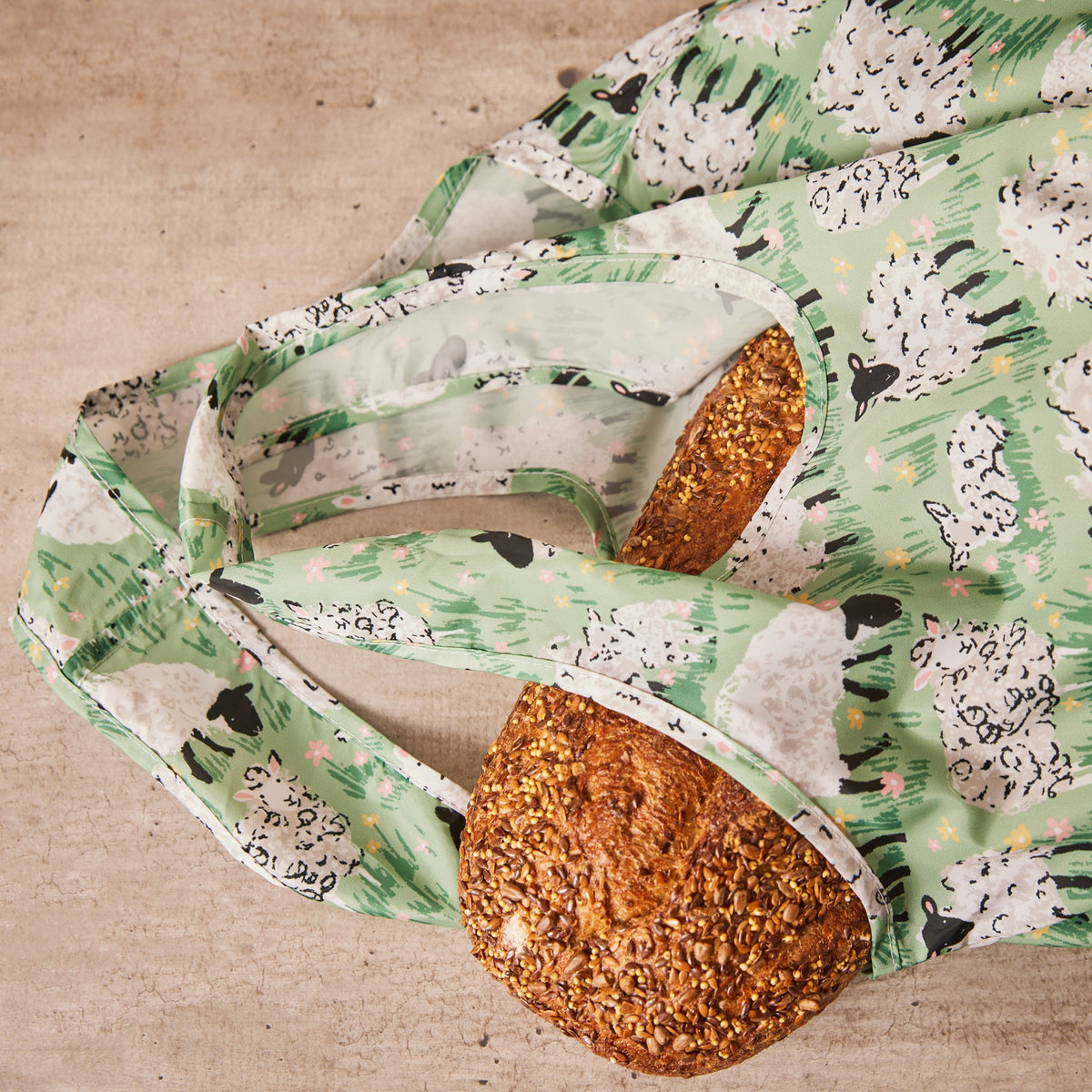 Woolly Sheep Foldable Tote Bag Medium in Green – Ulster Weavers
