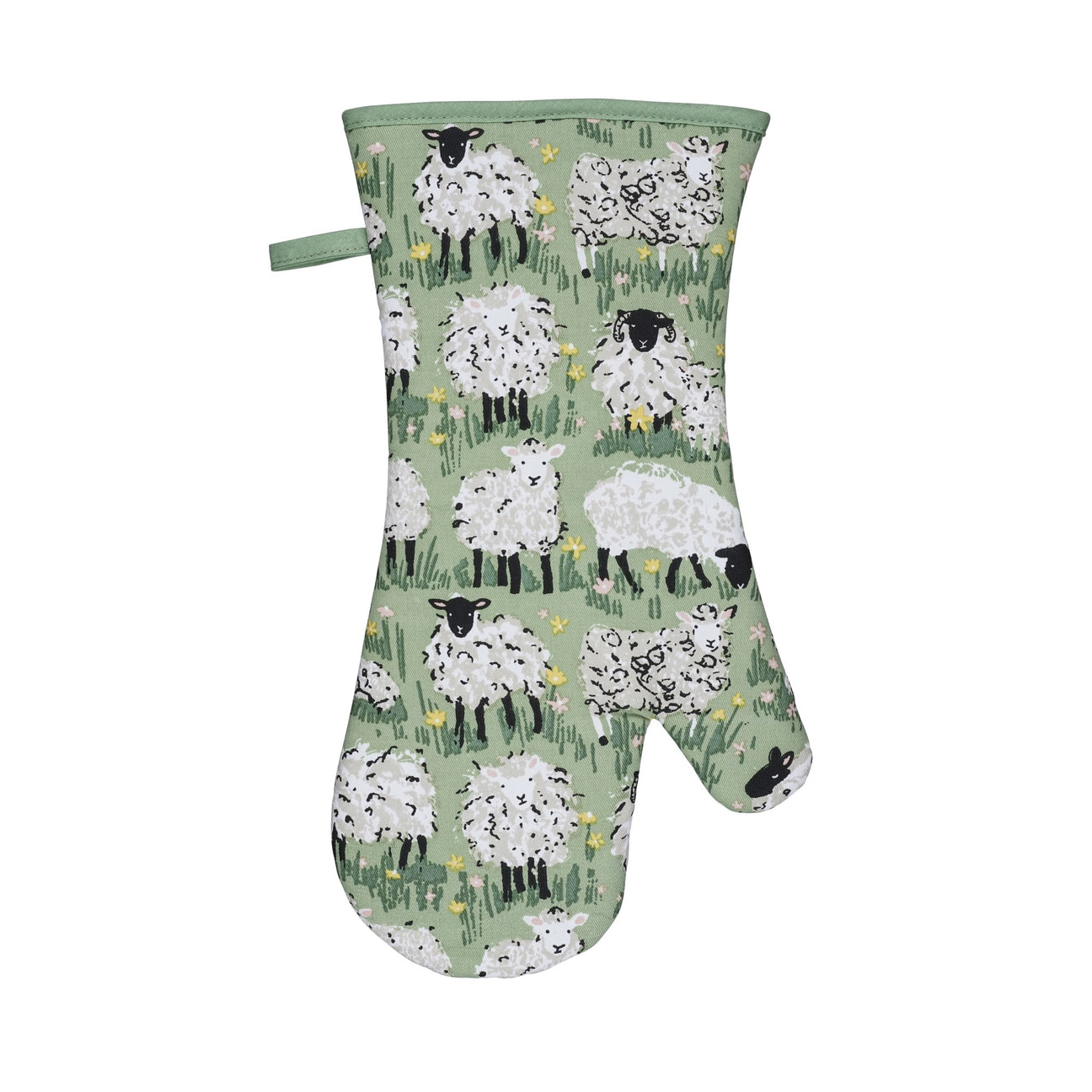 Woolly Sheep Gauntlet Oven Glove in Green – Ulster Weavers