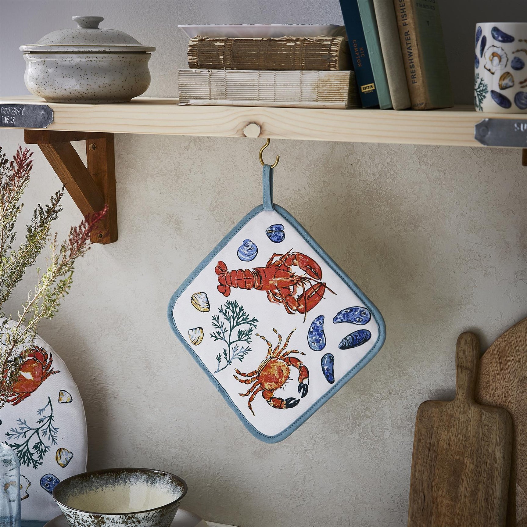 Shellfish Pot Mat in Green – Ulster Weavers