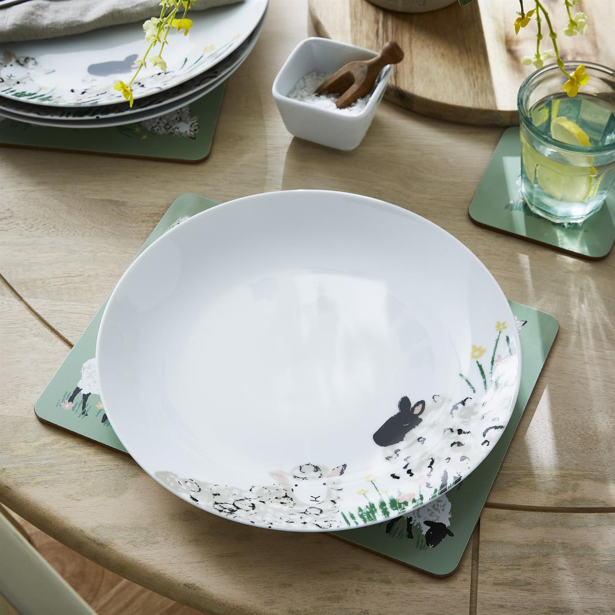 Woolly Sheep Porcelain Dinner Plate in White – Ulster Weavers